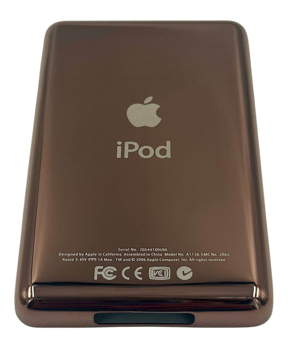 Rose Gold iPod Classic 5th 6th 7th Thick Back Bottom Rear Metal Chrome ...